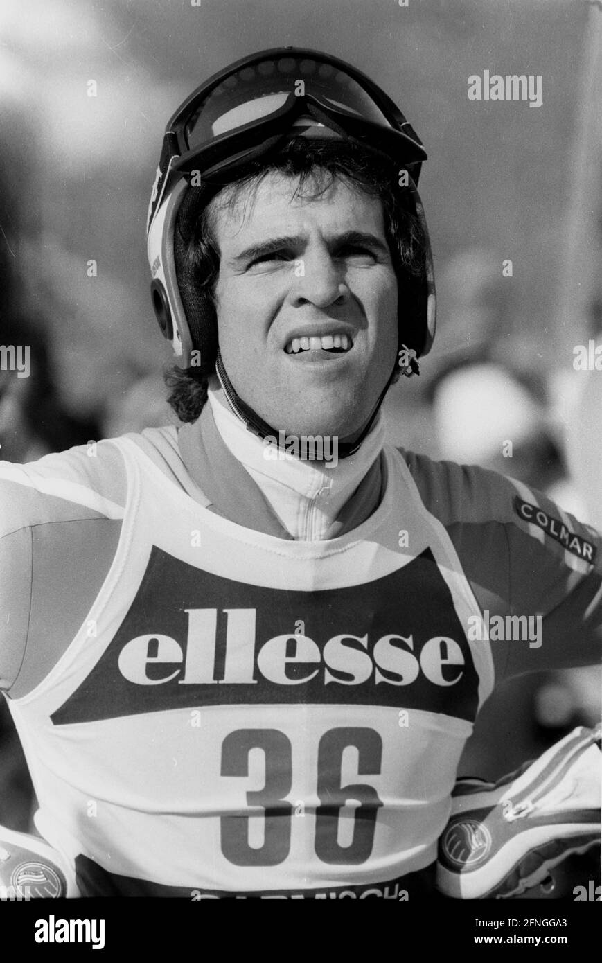 Super-G in Garmisch 09.02.82. Alex Giorgi (ITA) Portrait. [automated ...