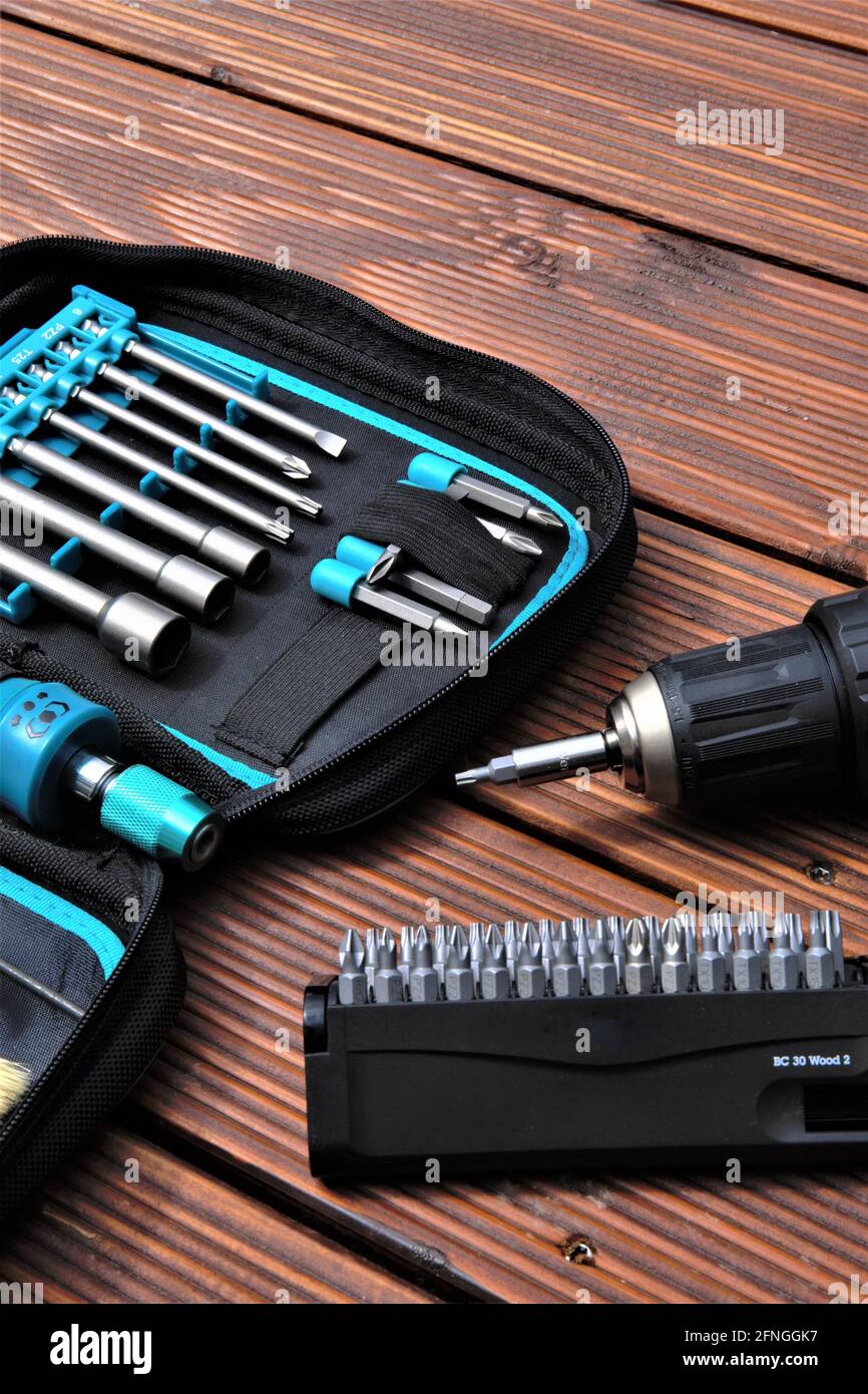 set of tools for repair Stock Photo - Alamy