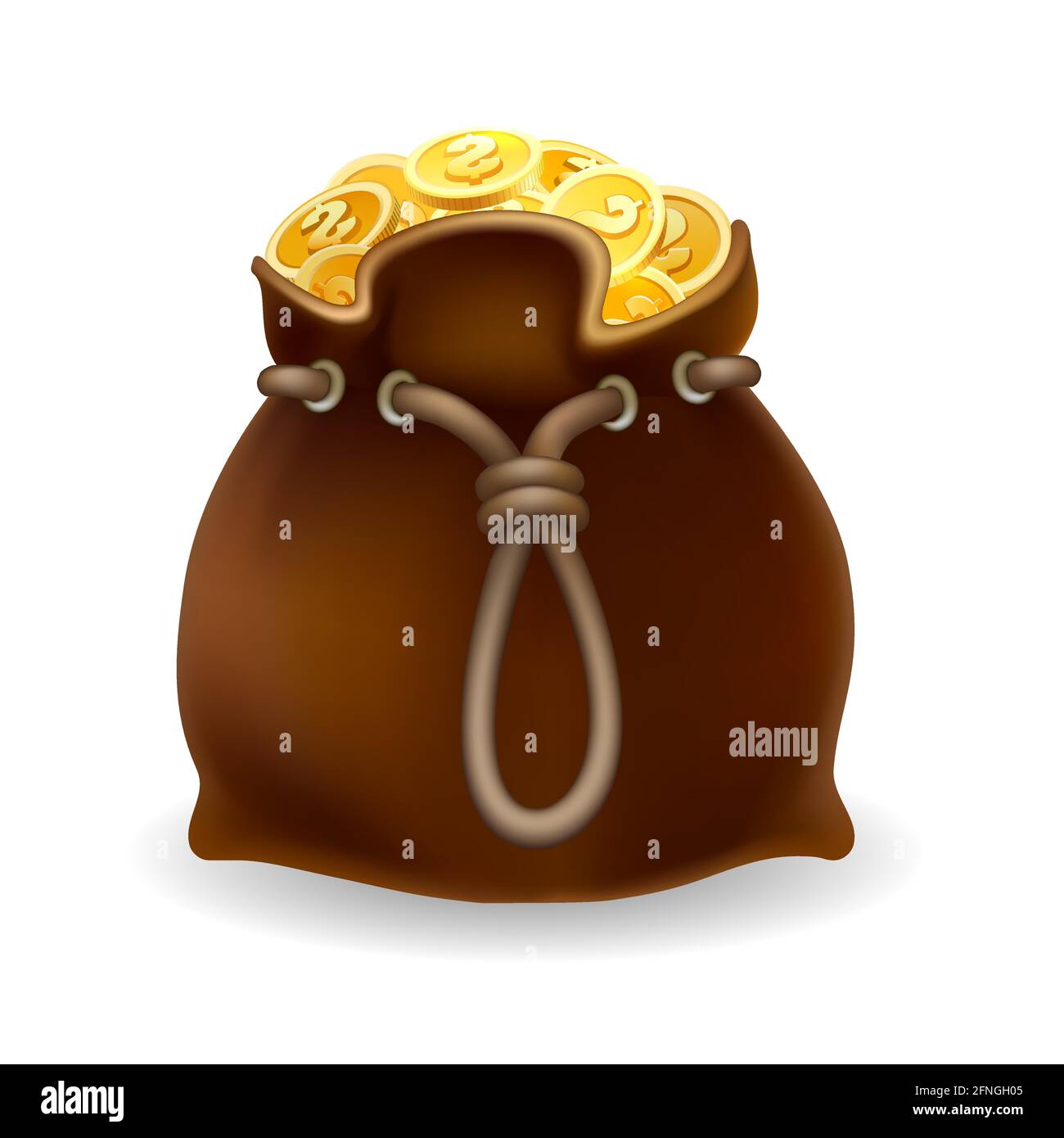 Ancient money bag Stock Vector Images - Alamy