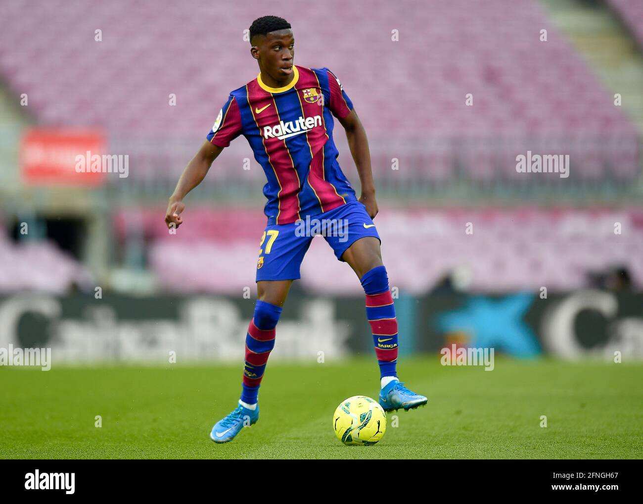 Ilaix Moriba of FC Barcelona during the La Liga match between FC ...