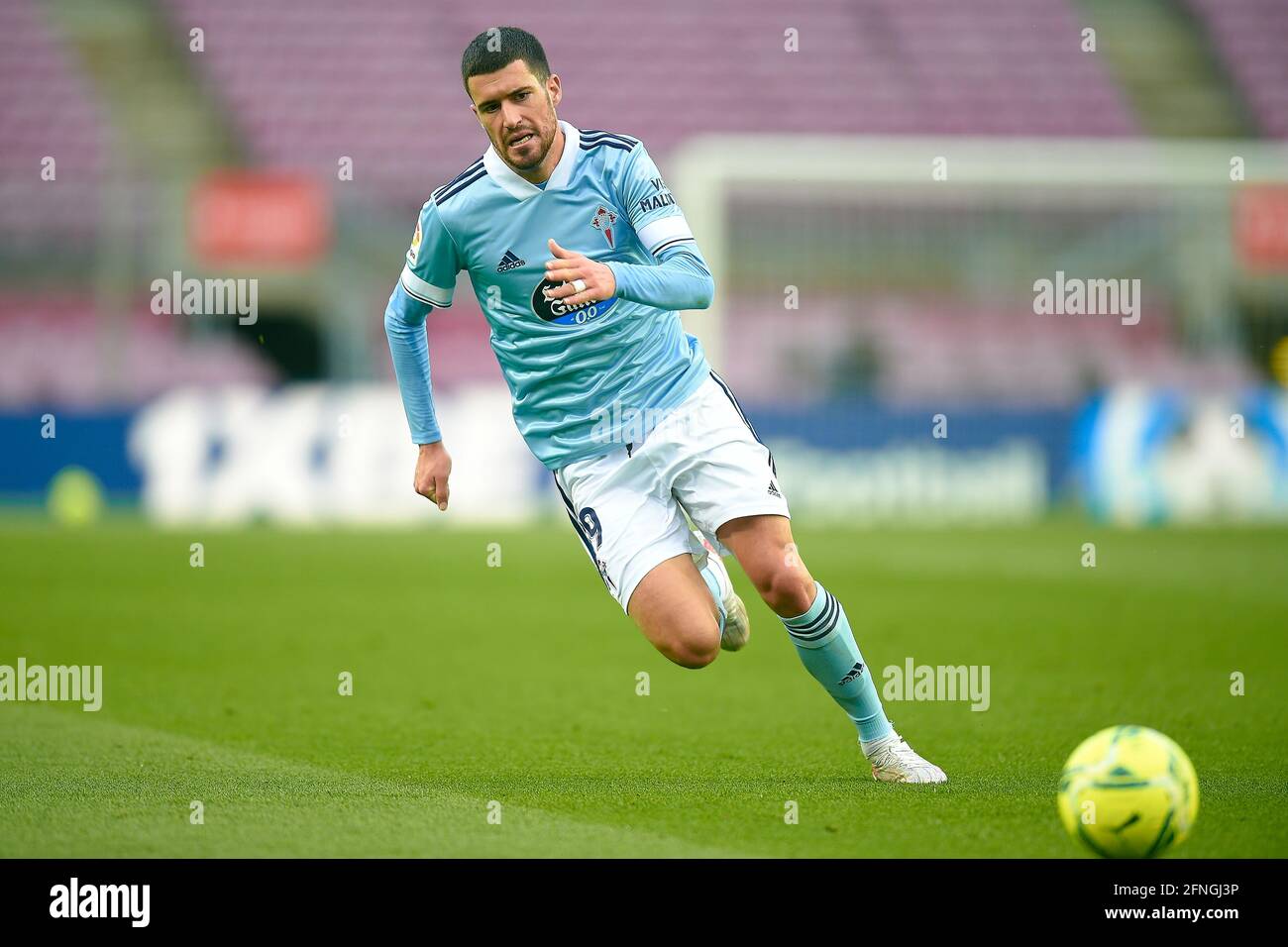 Aaron Martin of RC Celta during the La Liga match between FC Barcelona ...