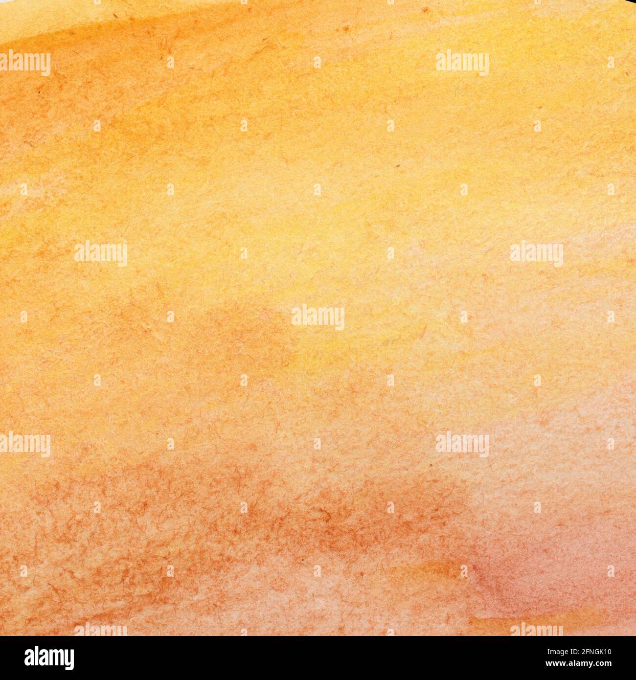 Orange and peach pink watercolor gradient image. Abstract watercolor ...