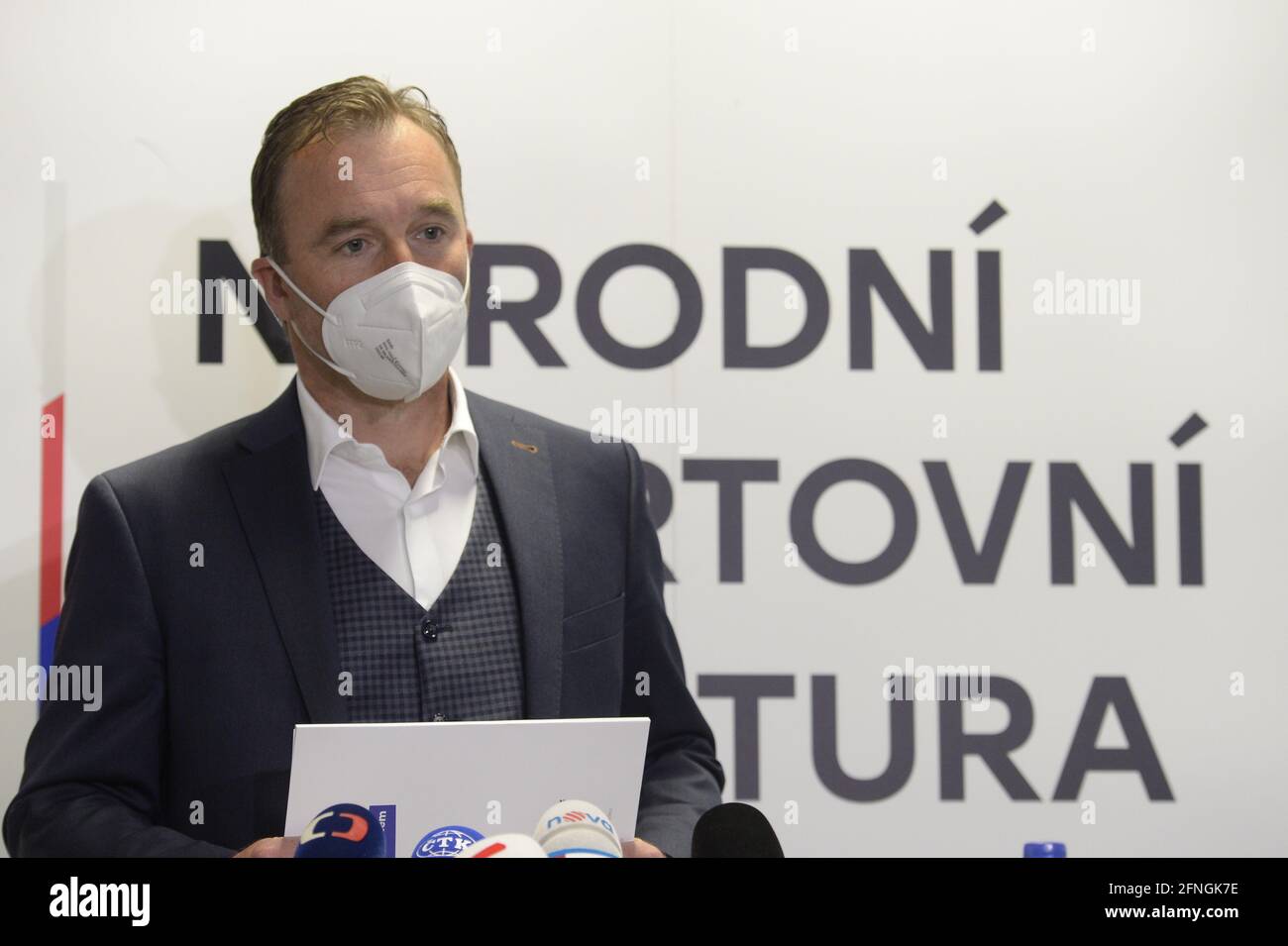 Prague, Czech Republic. 17th May, 2021. Milan Hnilicka, chairman of the ...