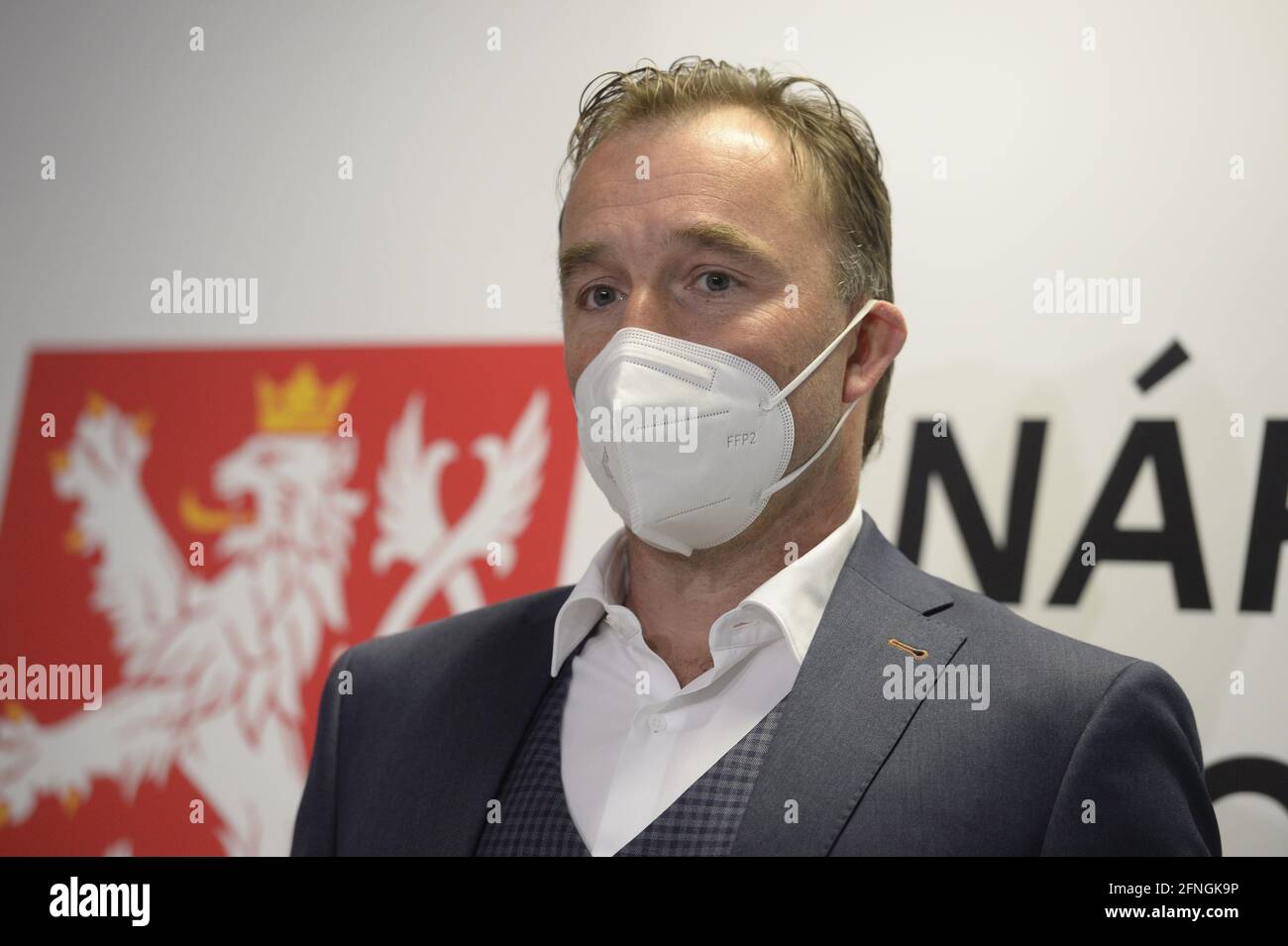 Prague, Czech Republic. 17th May, 2021. Milan Hnilicka, chairman of the ...