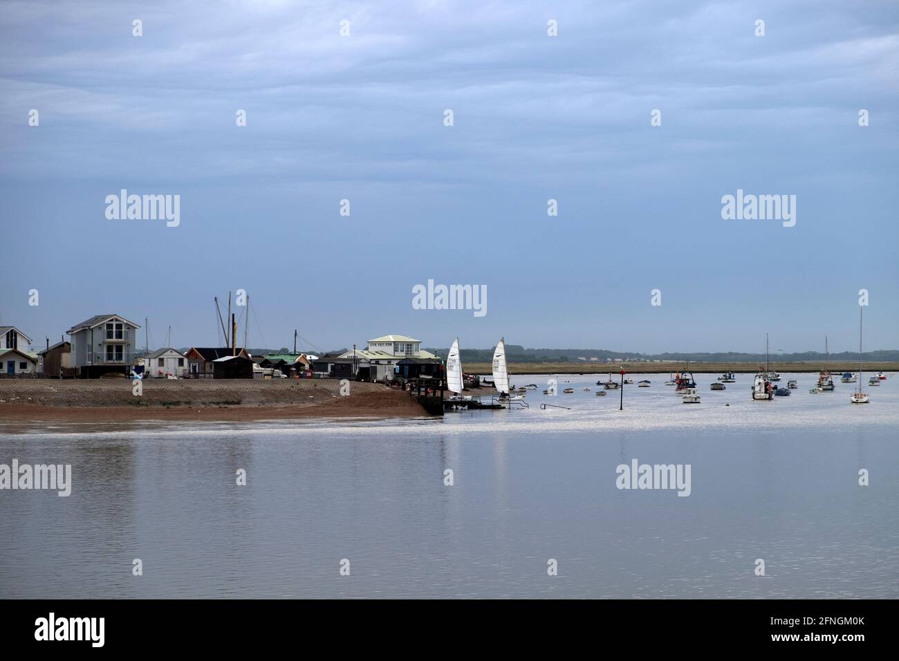 River Deben Felixstowe Ferry Suffolk England Stock Photo - Alamy