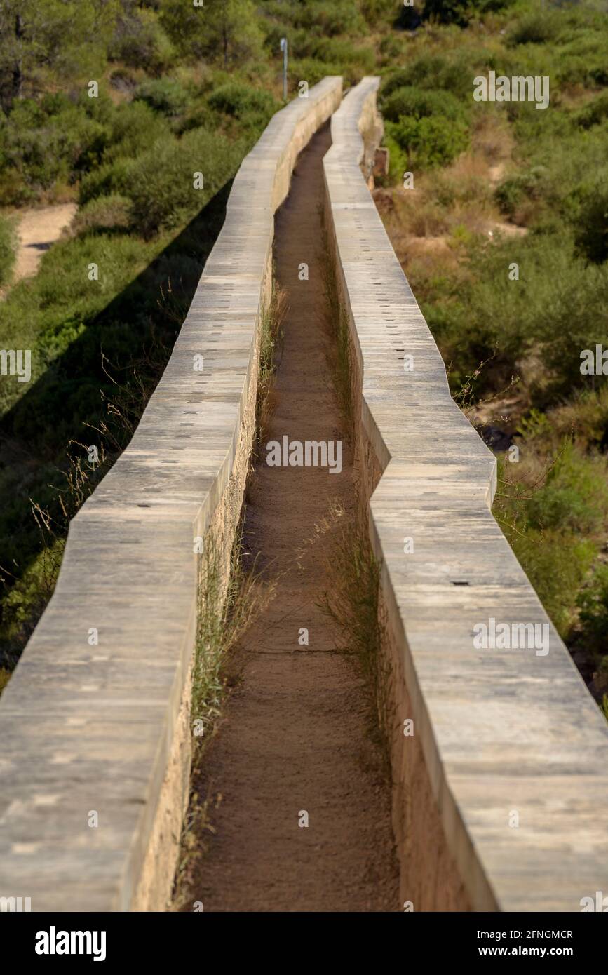 Les Ferreres Aqueduct or Pont del Diable, an ancient bridge built by ...