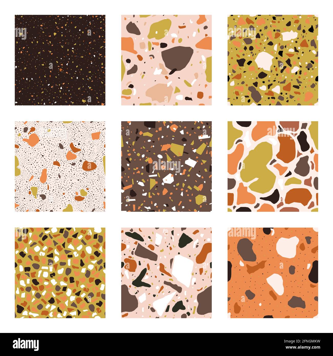 Marble chips seamless patterns. Granite, marble and quartz textured ... Marble chips seamless patterns. Granite, marble and quartz textured ...