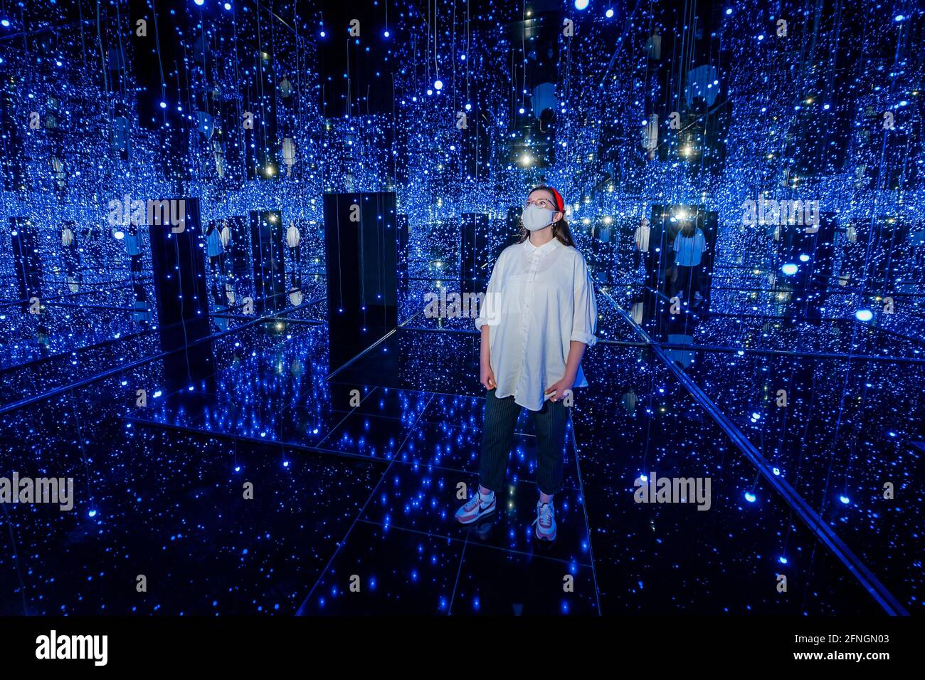 London, UK. 17 May 2021. Infinity Mirrored Room - Filled with the ...