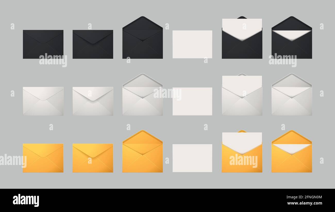 different stages of mail in big set Stock Vector Image & Art - Alamy