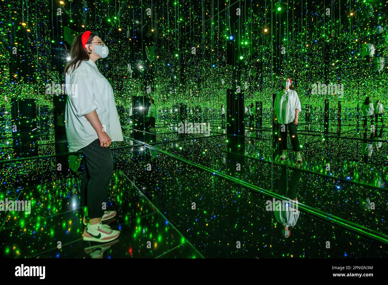 London, UK. 17 May 2021. Infinity Mirrored Room - Filled with the ...