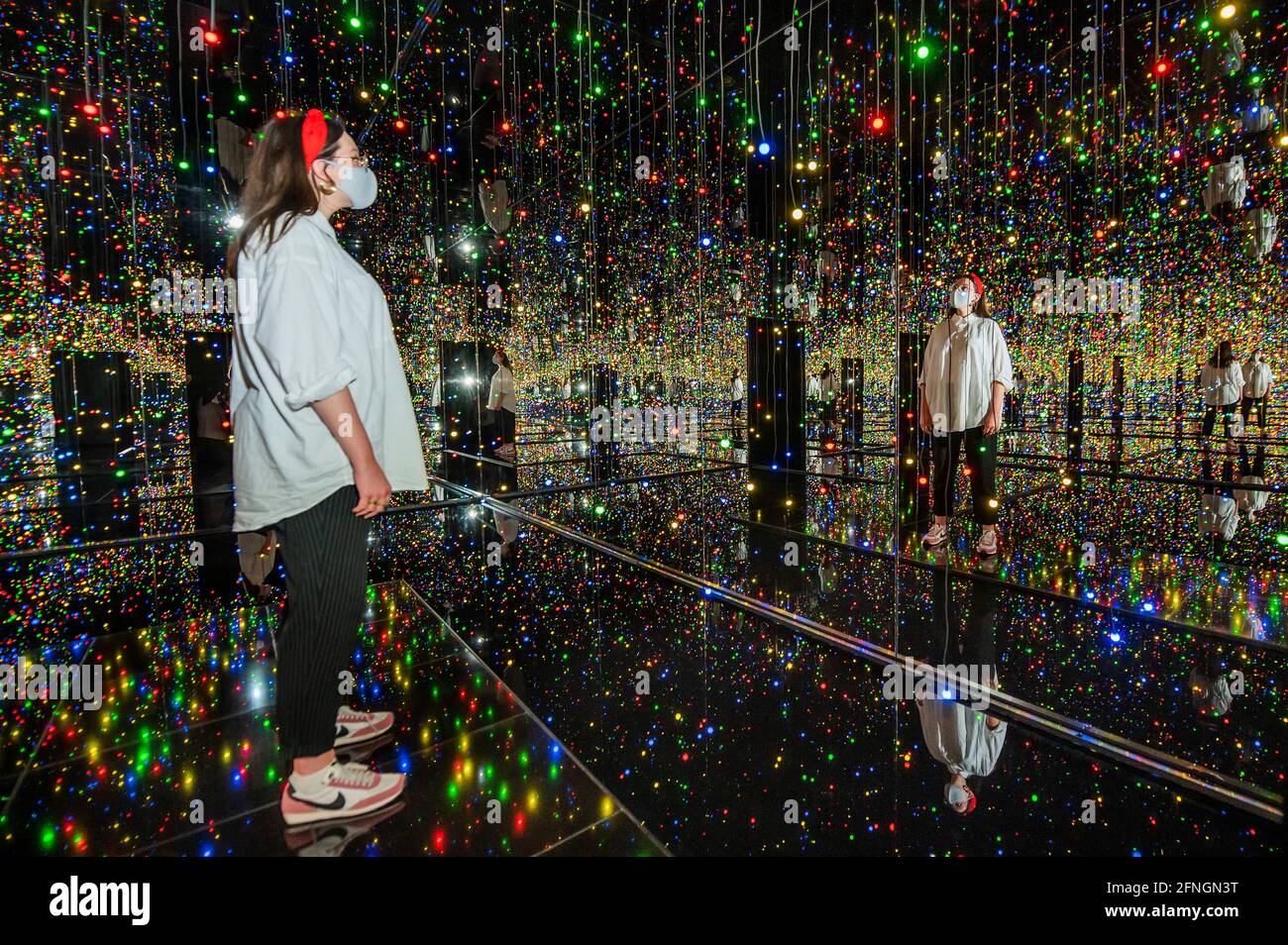 London, UK. 17 May 2021. Infinity Mirrored Room - Filled with the ...