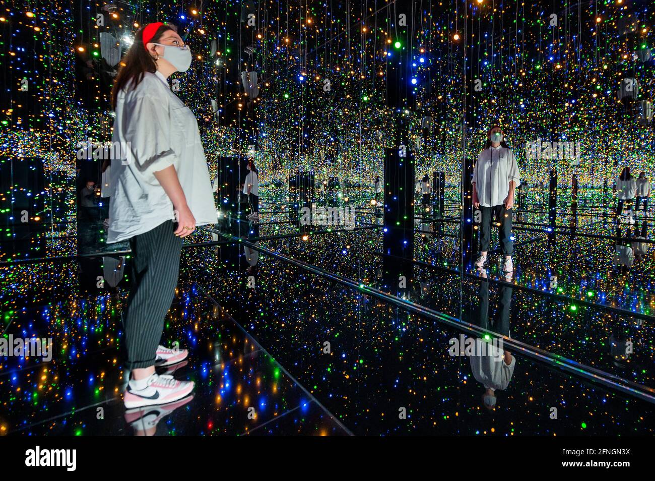 London, UK. 17 May 2021. Infinity Mirrored Room - Filled with the ...