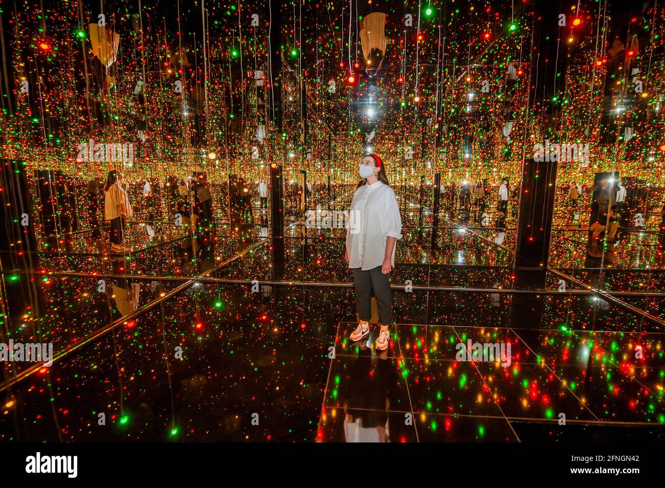 London, UK. 17 May 2021. Infinity Mirrored Room - Filled with the ...