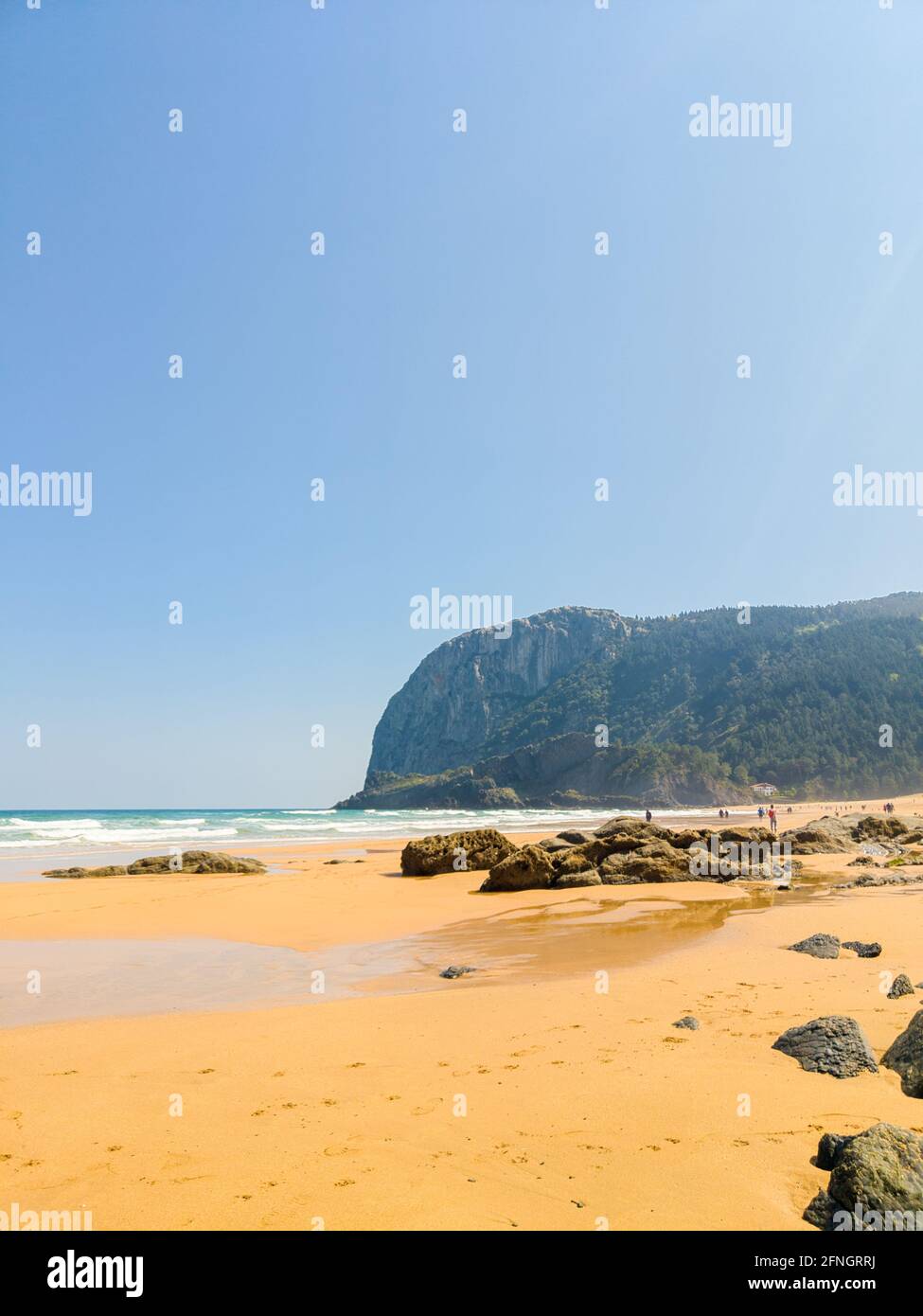 Laga Beach in Urdaibai Biosphere Reserve, Spain Stock Photo - Alamy
