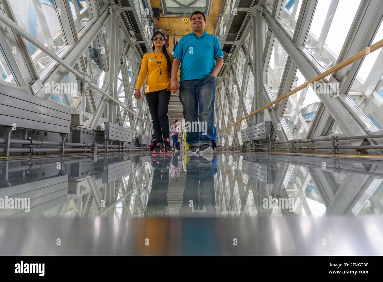 Tower Bridge, London, UK. 17 May 2021. Tower Bridge welcomes people ...