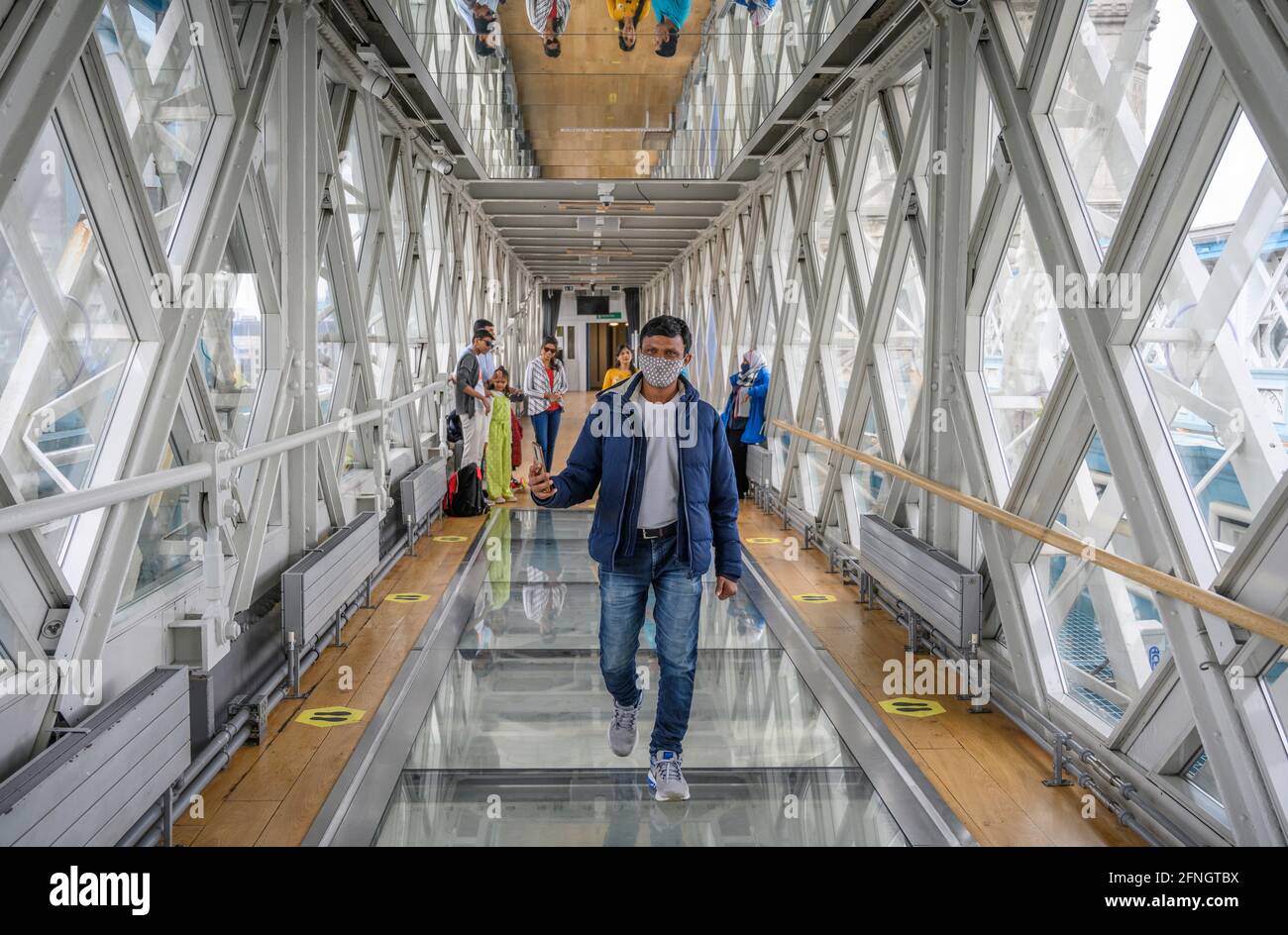 Tower Bridge, London, UK. 17 May 2021. Tower Bridge welcomes people ...