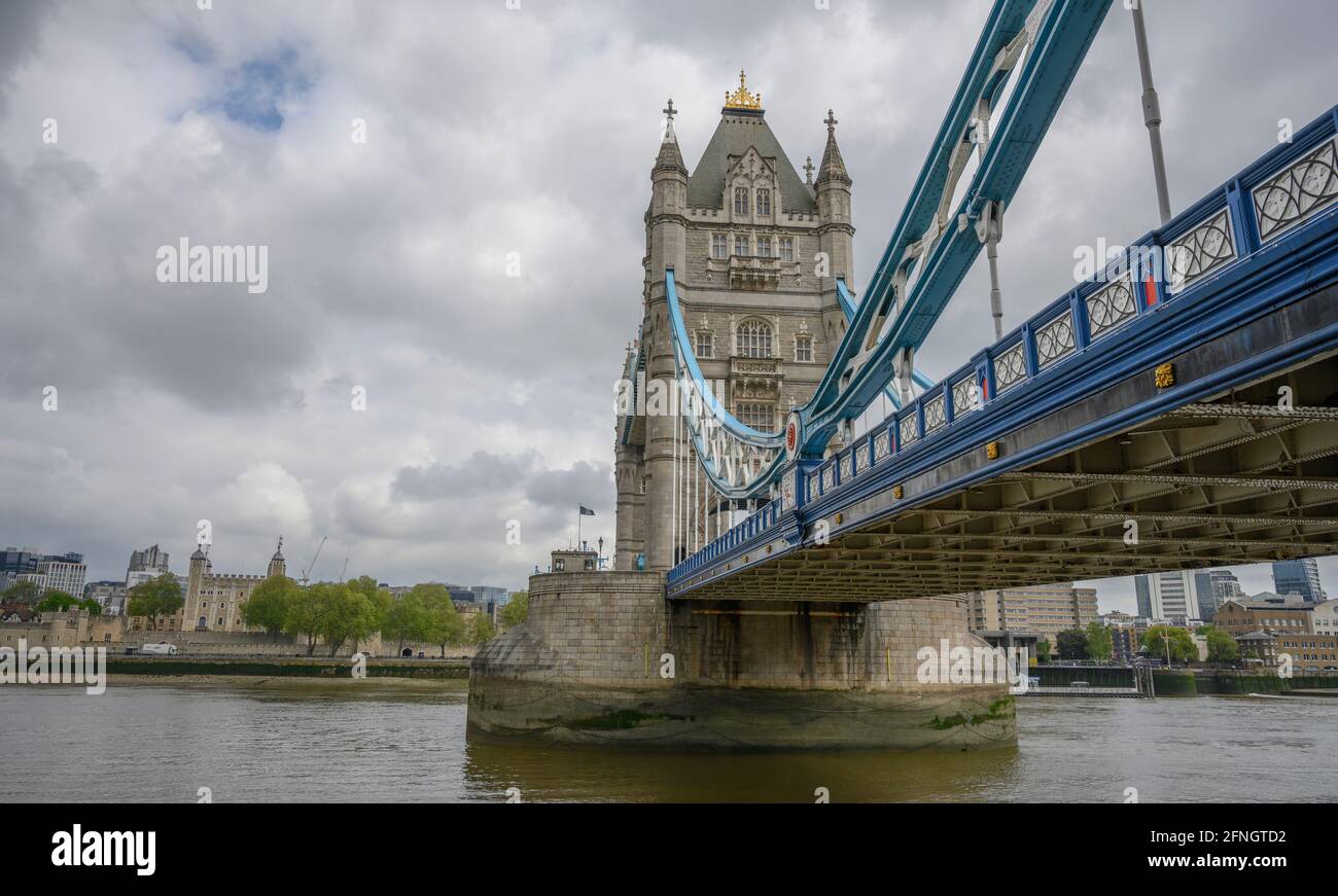 Tower Bridge, London, UK. 17 May 2021. Tower Bridge welcomes people ...