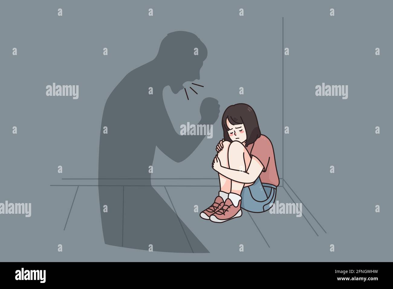 Father child abuse Stock Vector Images - Alamy