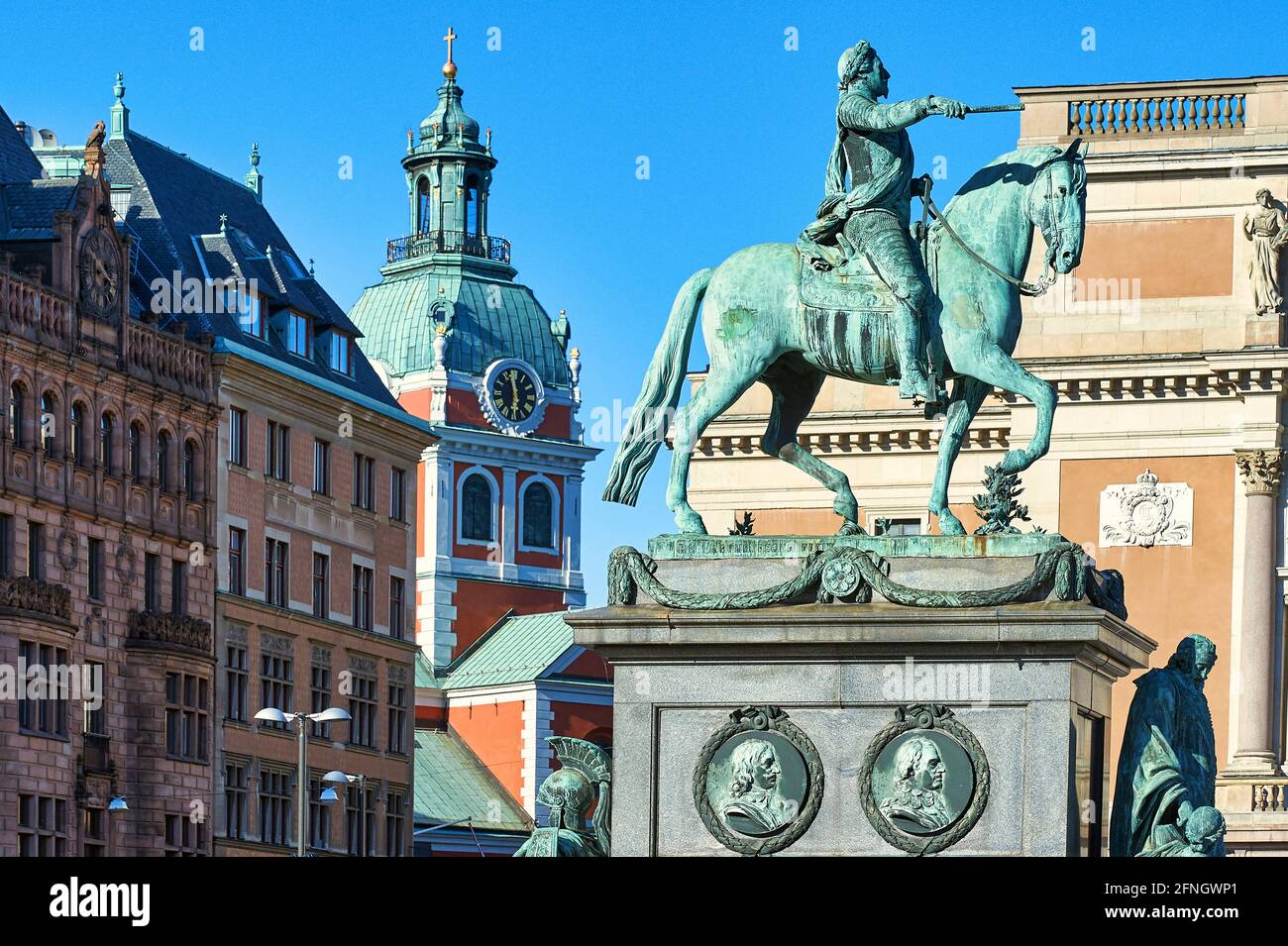A view in the historical centre (old town) of Stockholm Sweden Stock ...