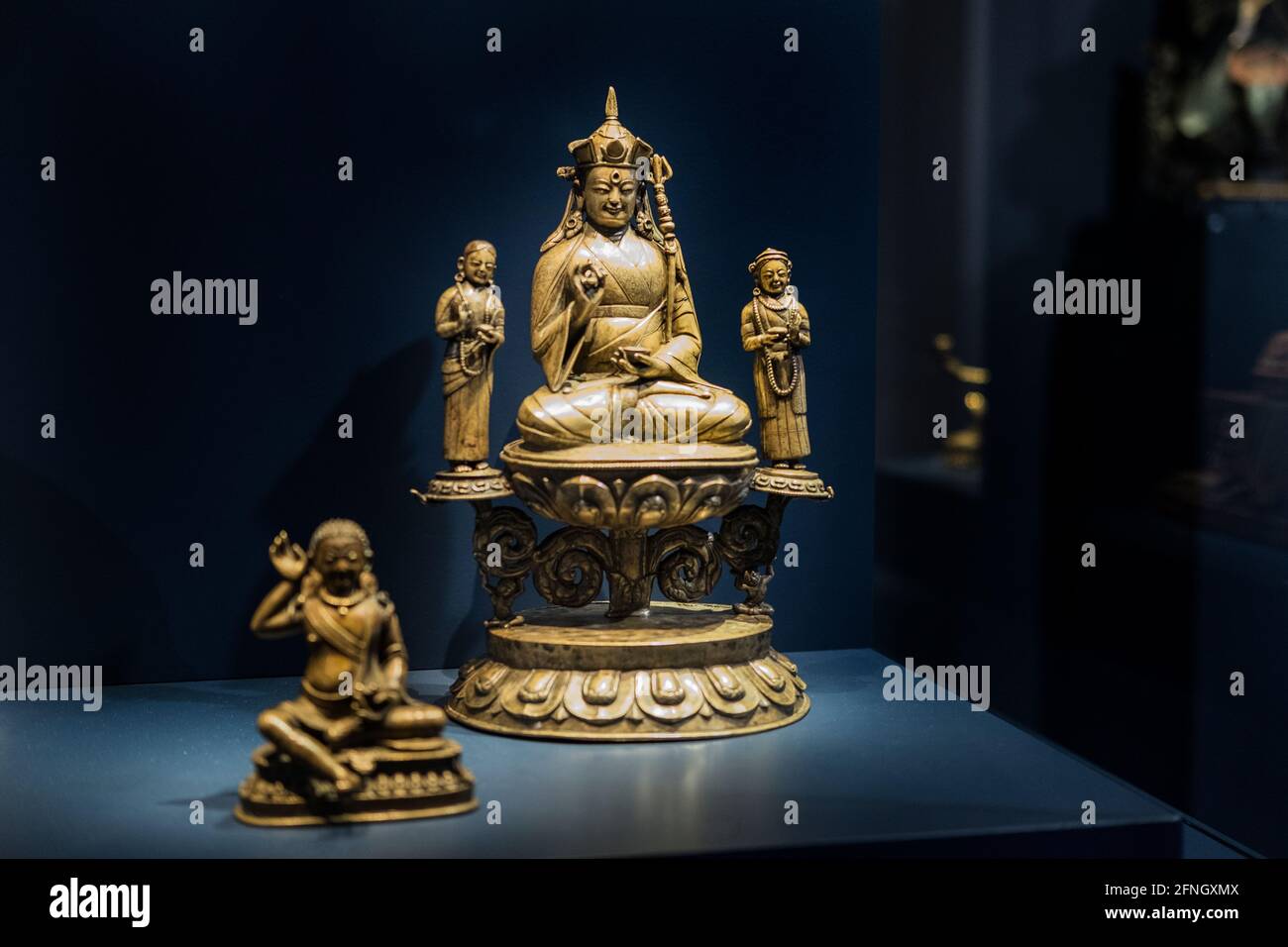 Buddha, statue, exhibition, collection, Basel, Museum of Culture Stock ...
