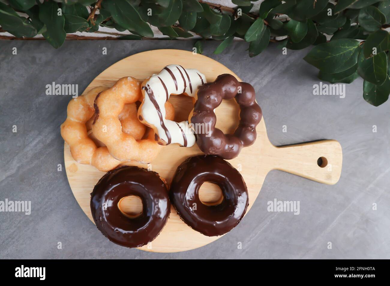 donut, doughnut or chocolate donut for serve Stock Photo - Alamy