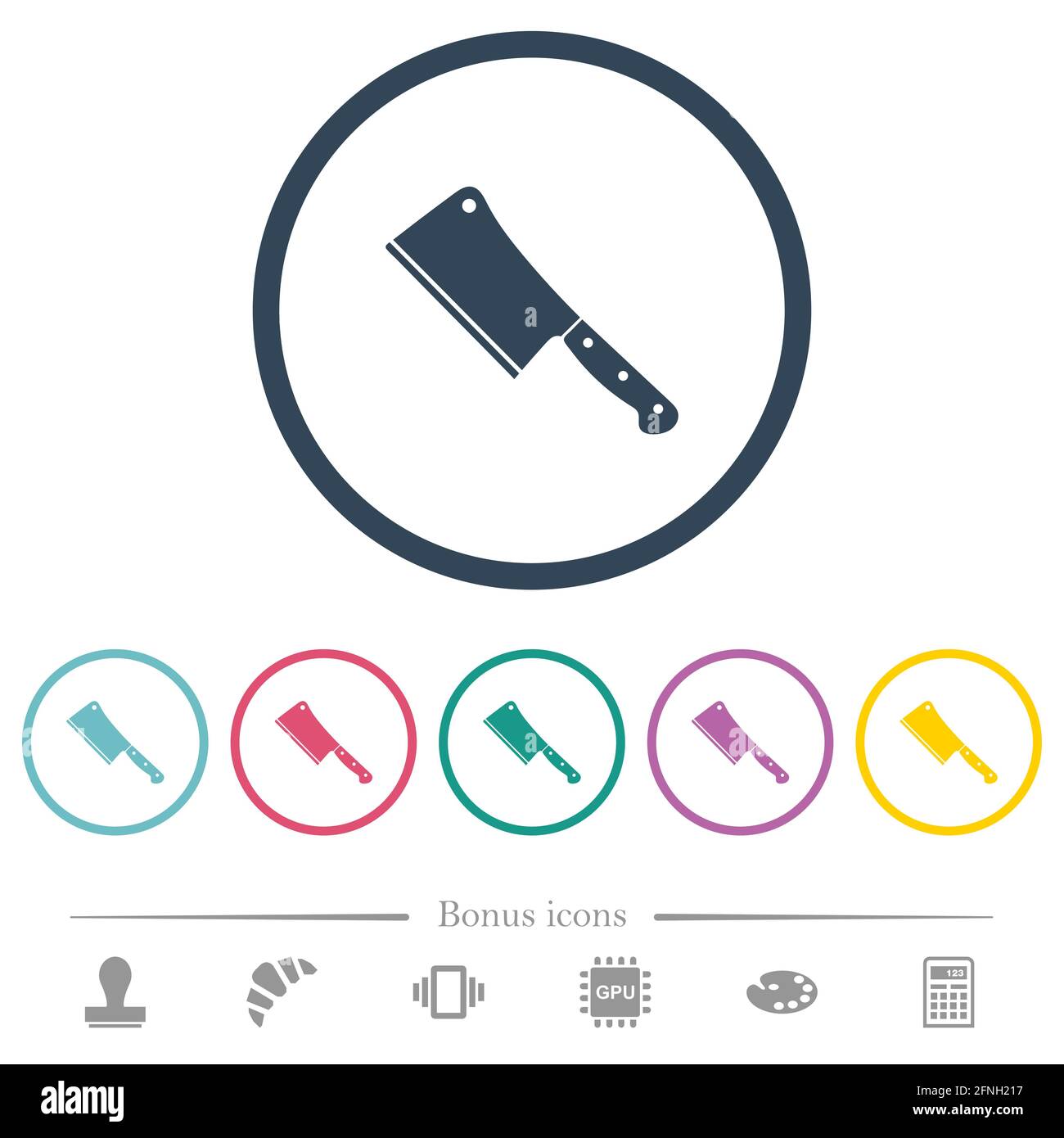 Meatcleaver Stock Vector Images - Alamy