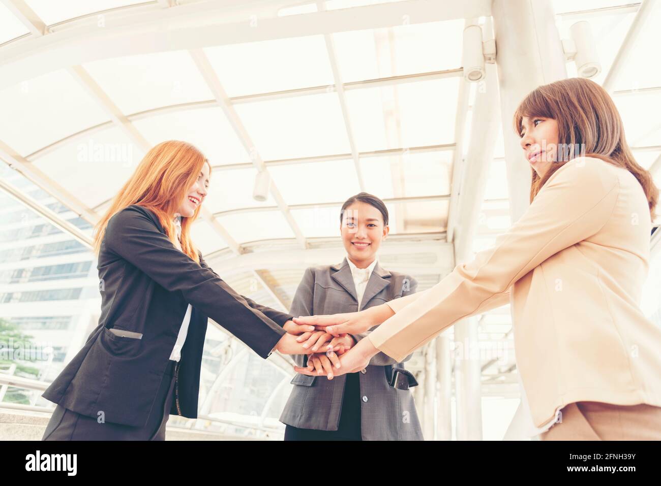 Business team conference. Team collaborator worker discussing Stock ...