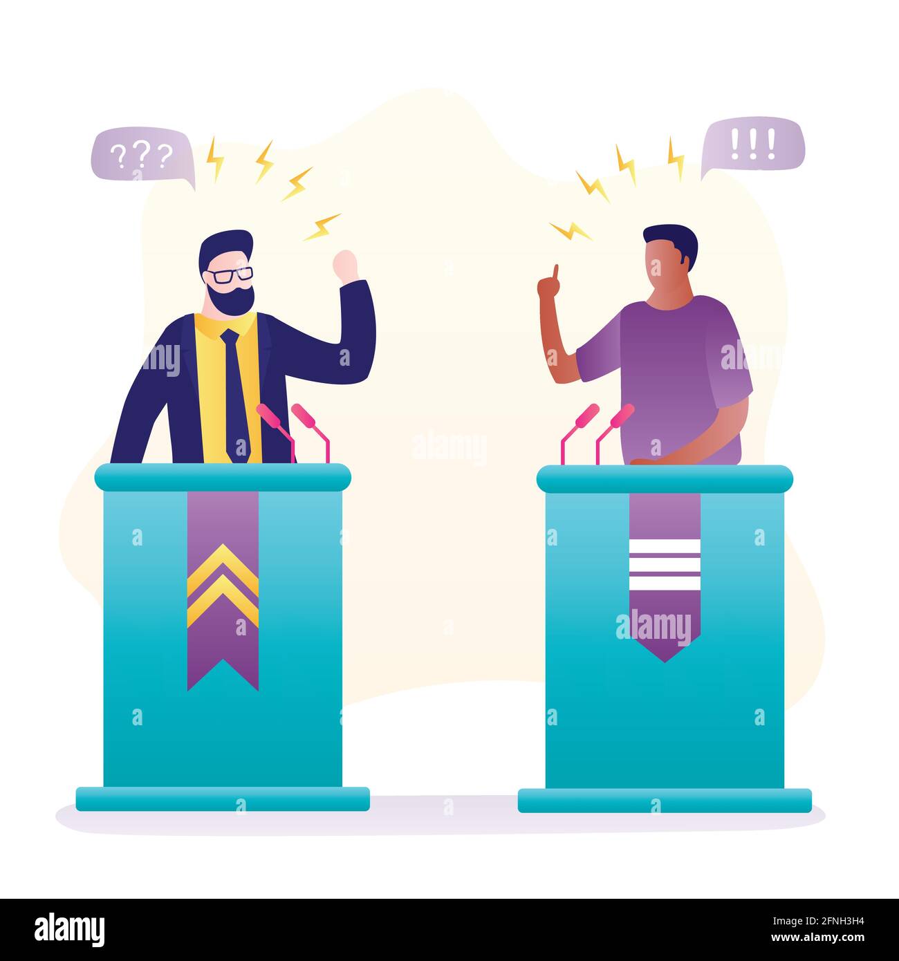 Debating candidates Stock Vector Images - Alamy