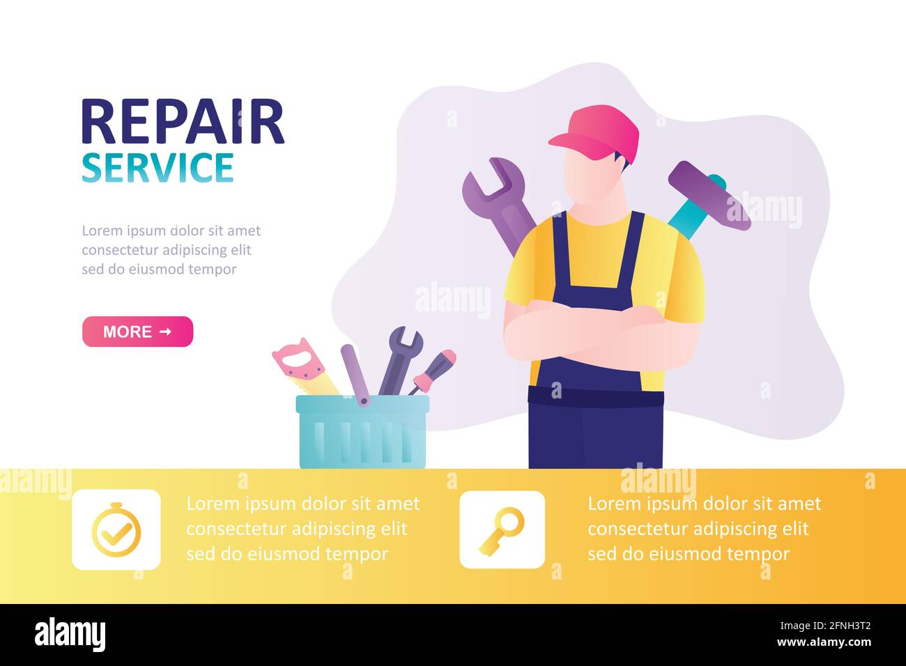 Male technician employee in safety Stock Vector Images - Alamy