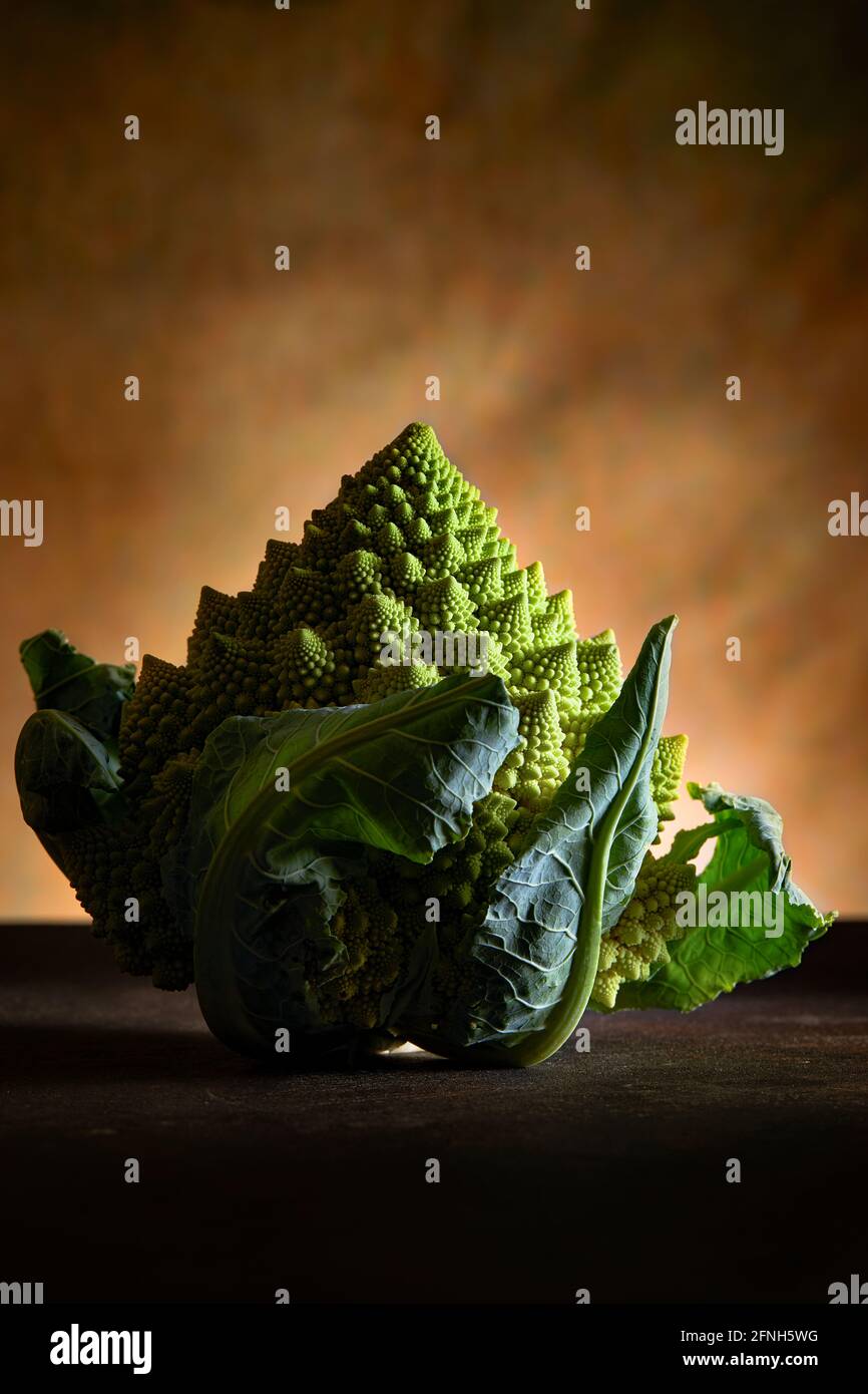 Roman cauliflower also known as Broccolo Romanesco, Romanesque ...