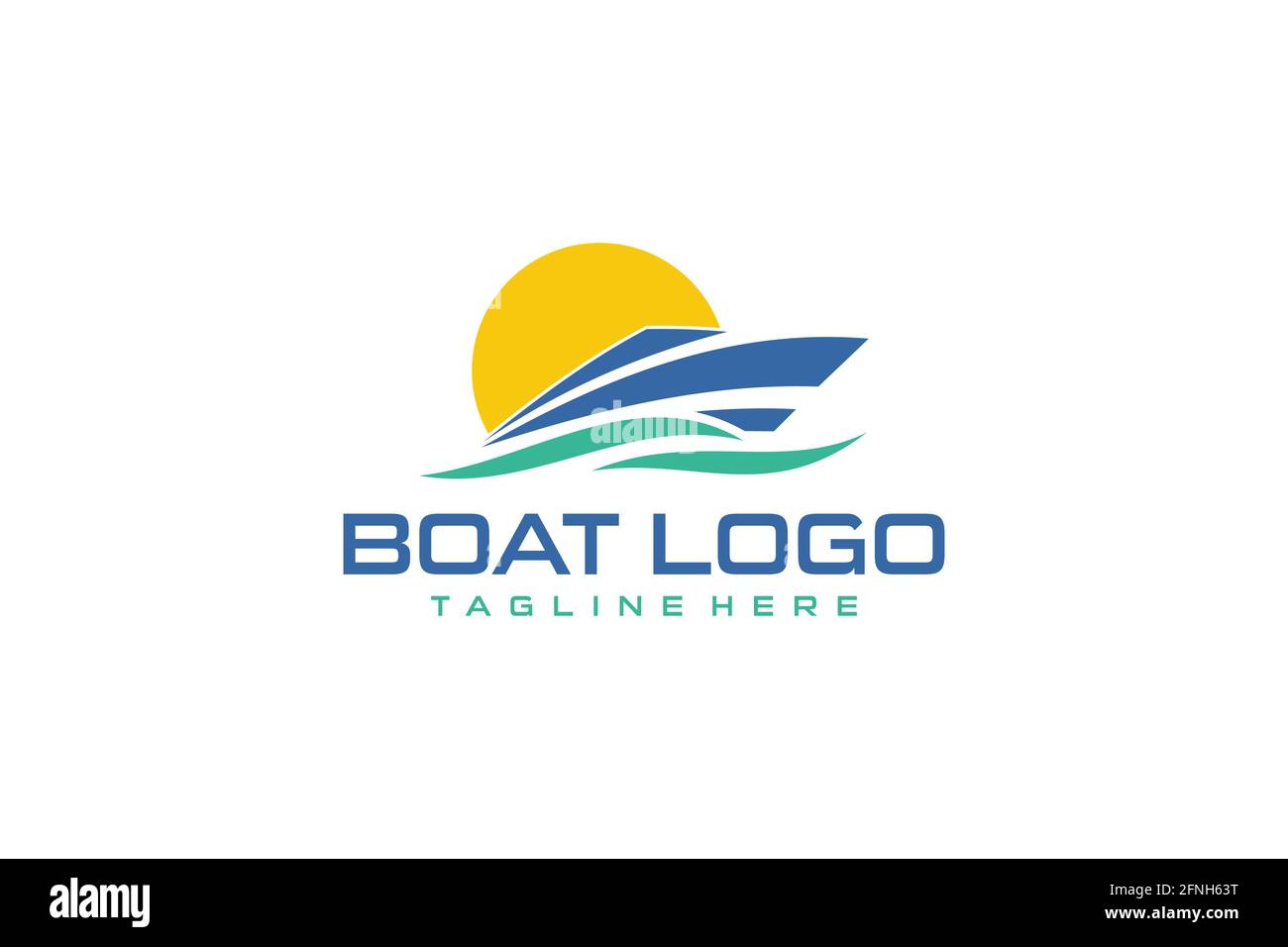 Boat Logo Design Template Vector Graphic Branding Stock Vector Image ...
