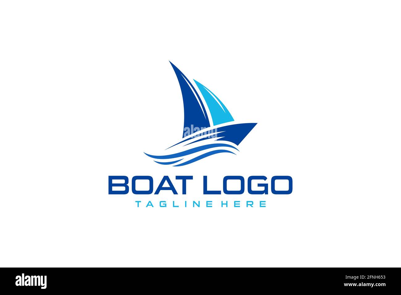 Boat Logo Design Template Vector Graphic Branding Stock Vector Image ...
