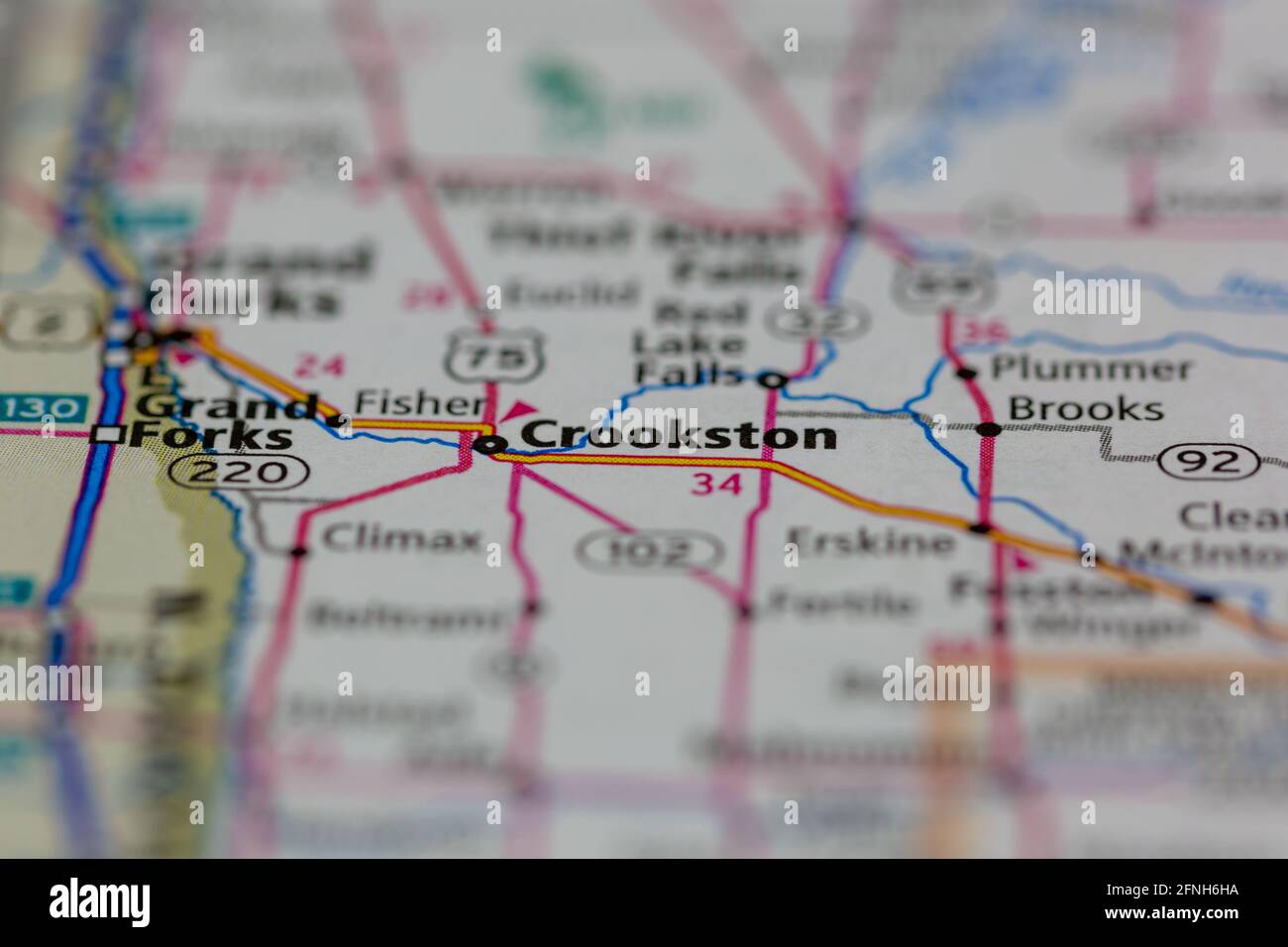 Map of crookston hi-res stock photography and images - Alamy
