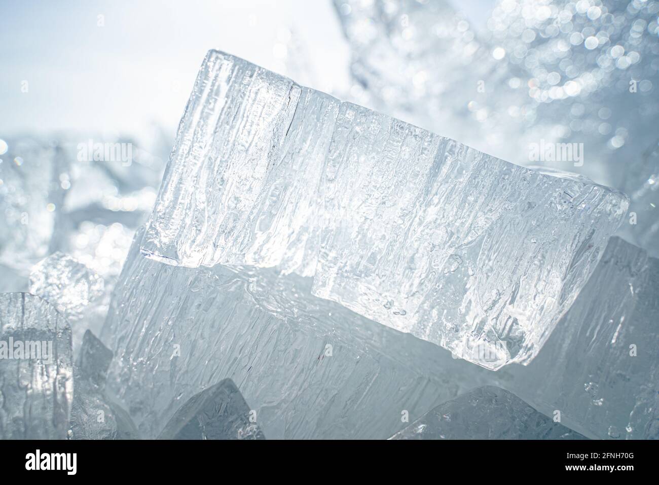 Ice floe floating on the water Stock Photo - Alamy