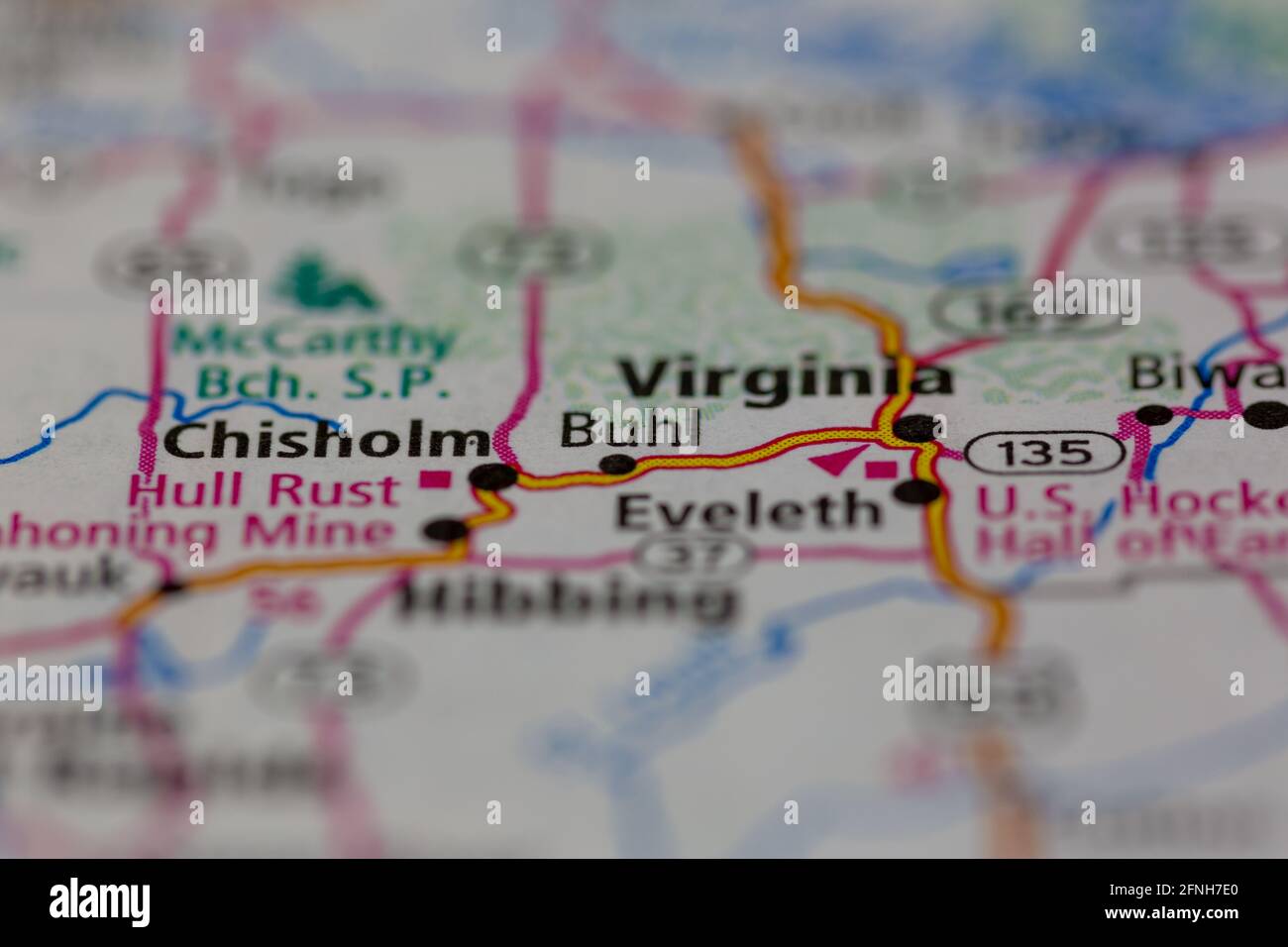 Buhl minnesota map hi-res stock photography and images - Alamy