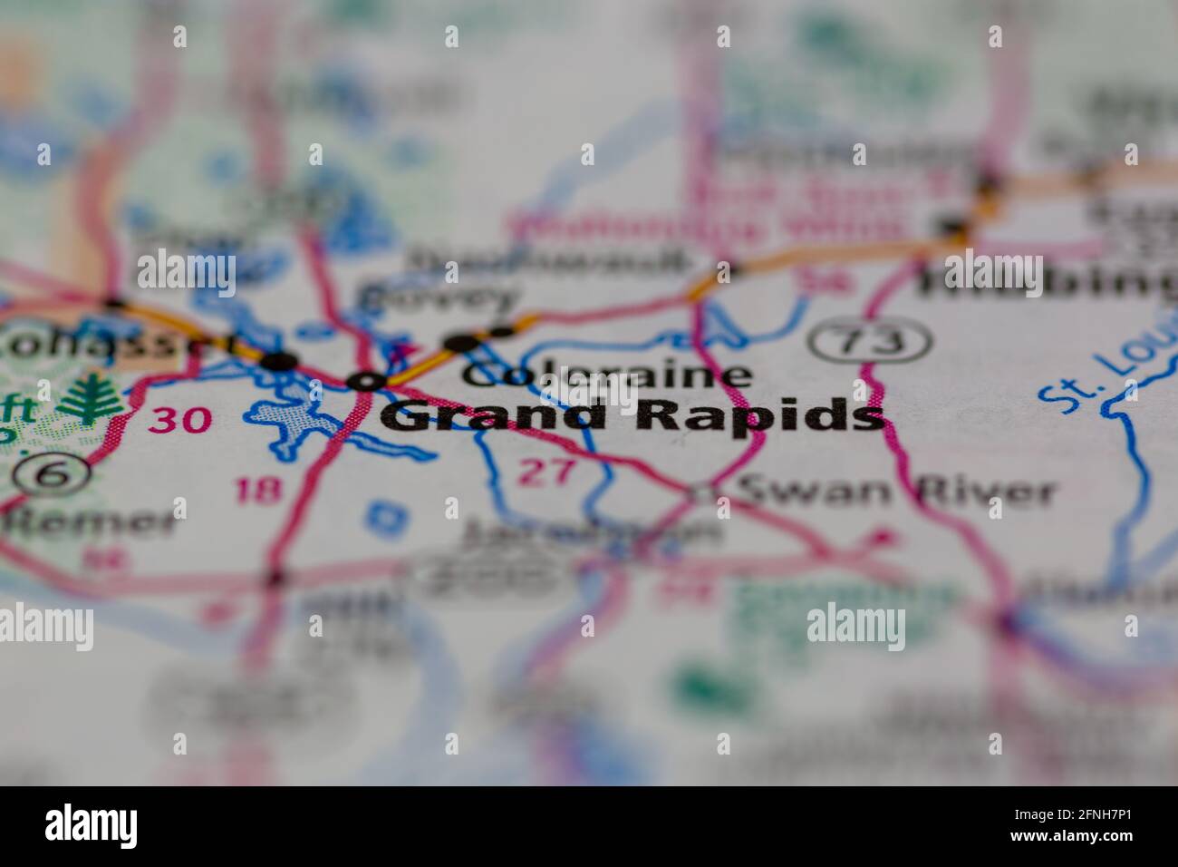 05-17-2021 Portsmouth, Hampshire, UK, Grand Rapids Minnesota USA shown ...