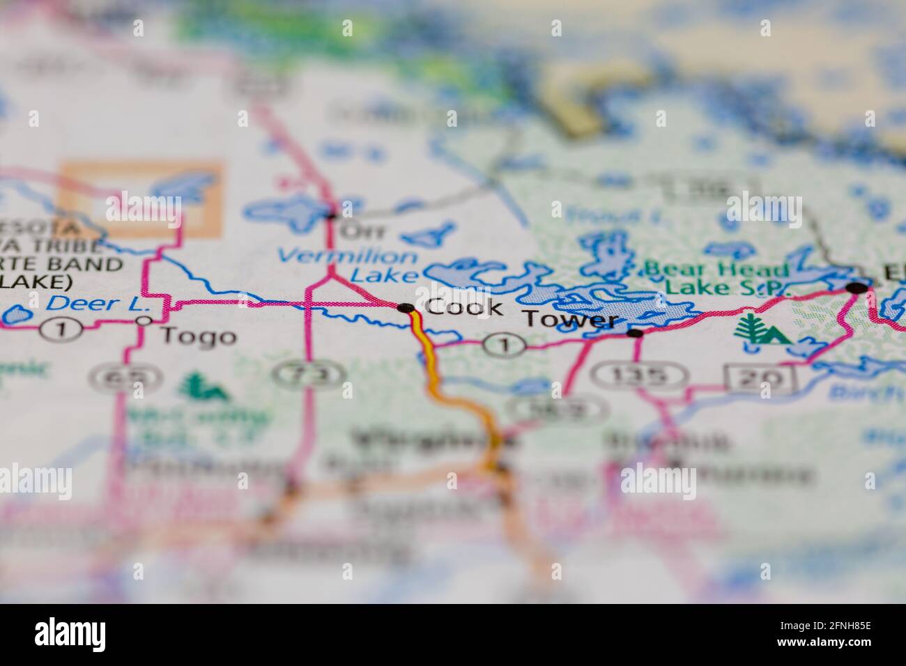 Map of cook minnesota hi-res stock photography and images - Alamy