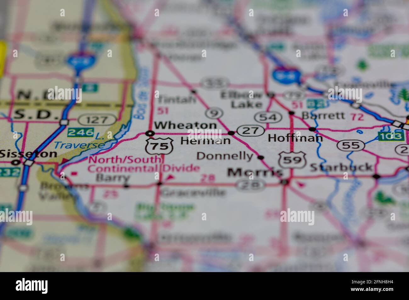 Map of herman minnesota hi-res stock photography and images - Alamy