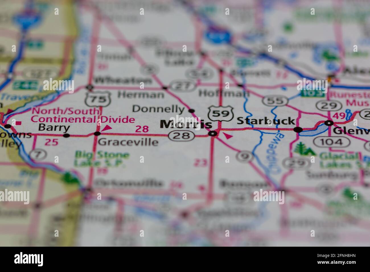 Morris minnesota on a map hi-res stock photography and images - Alamy