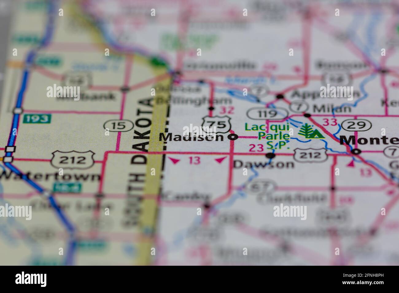Map of madison minnesota hi-res stock photography and images - Alamy