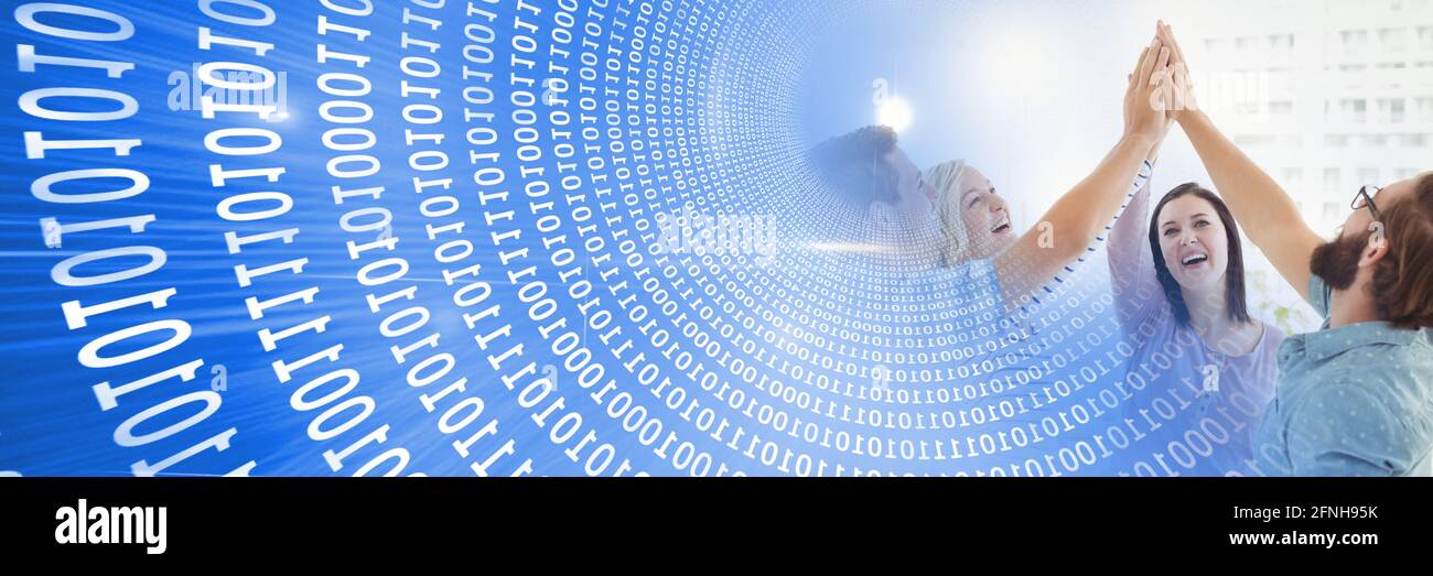 Animation binary coding over network hi-res stock photography and images - Alamy