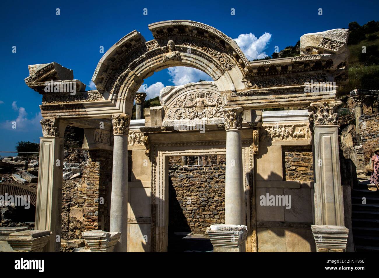 The ancient city of Ephesus, the most famous of the 12 Ionian cities in ...