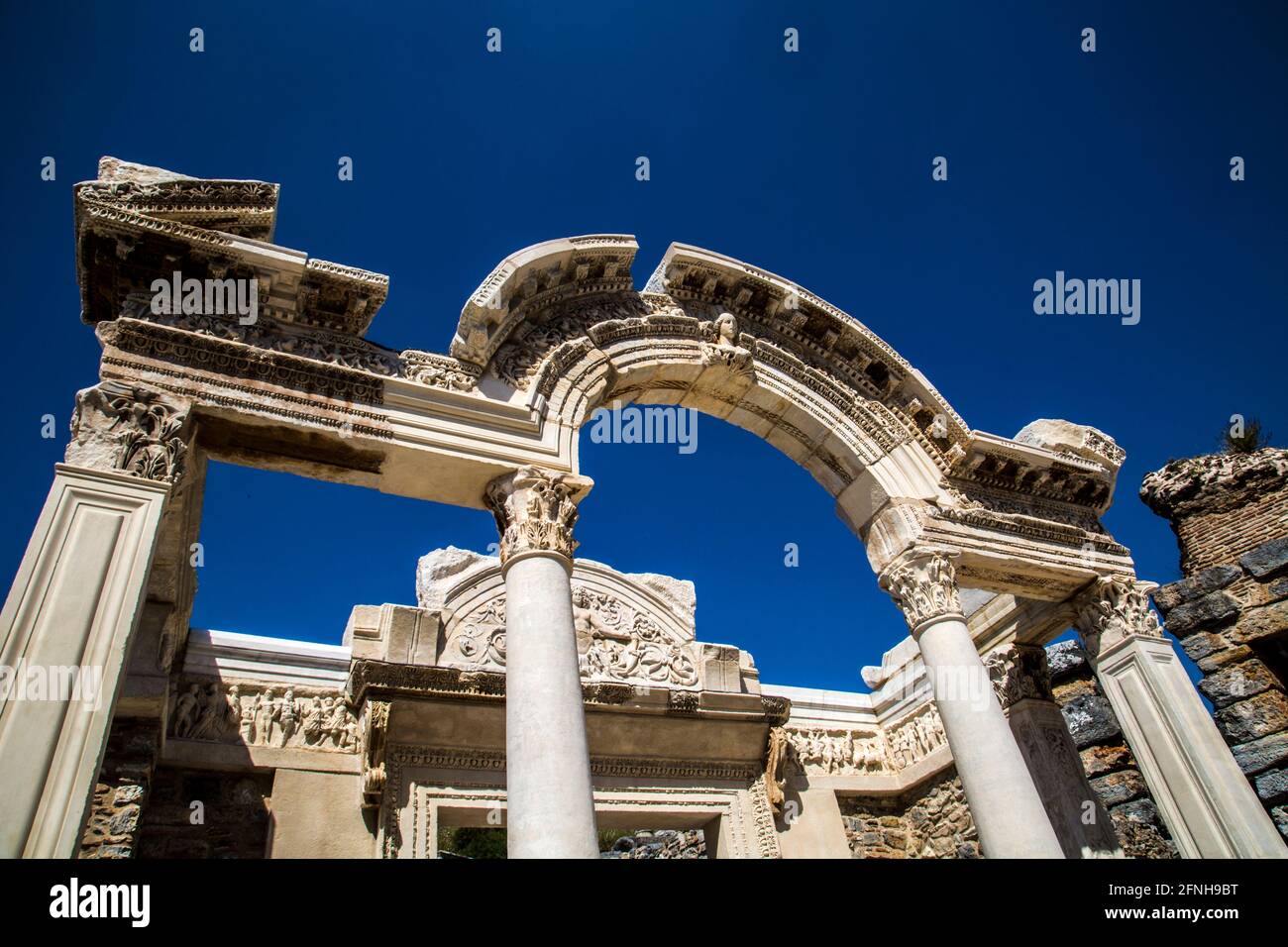 The ancient city of Ephesus, the most famous of the 12 Ionian cities in ...