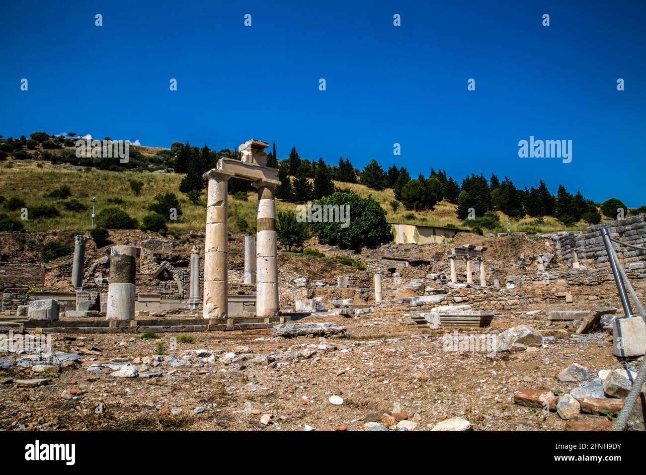 The ancient city of Ephesus, the most famous of the 12 Ionian cities in ...