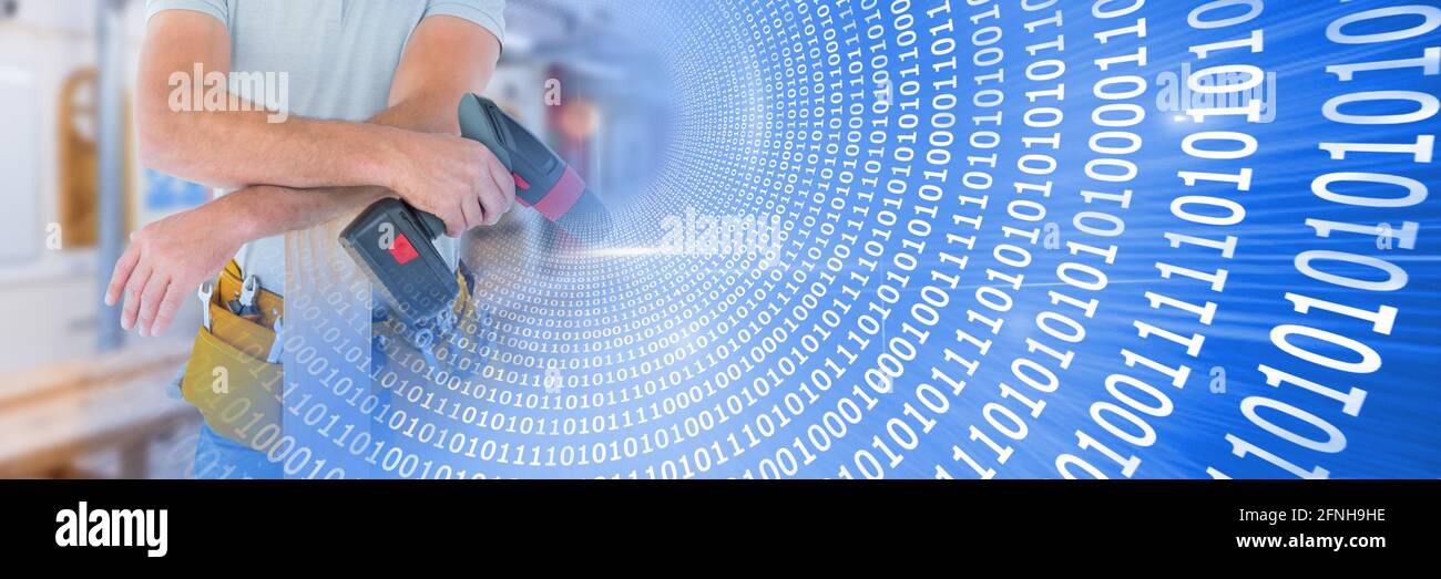 Animation binary coding over network hi-res stock photography and images - Alamy