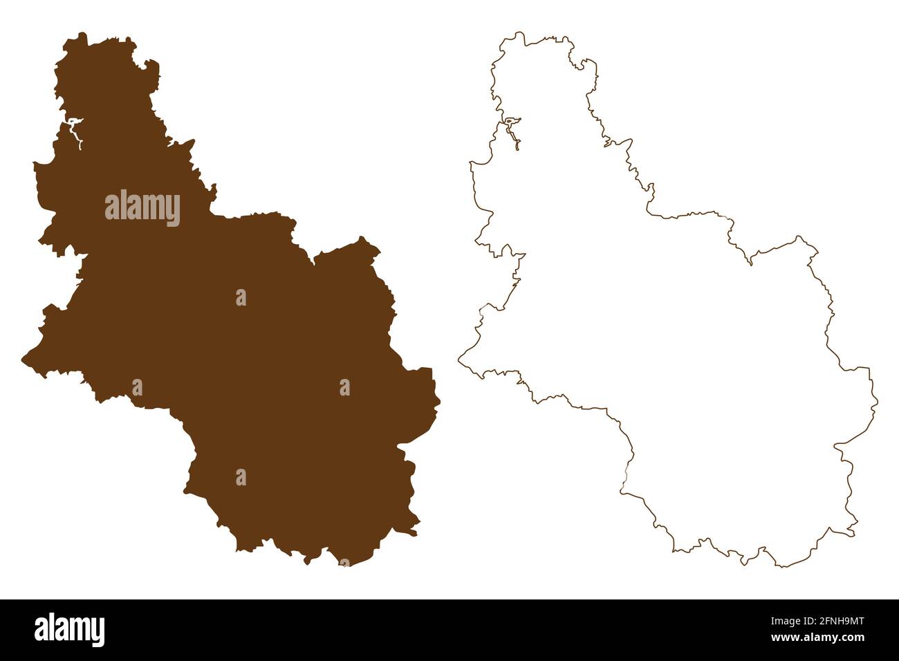 Oberbergischer district (Federal Republic of Germany, State of North Rhine-Westphalia, NRW ...