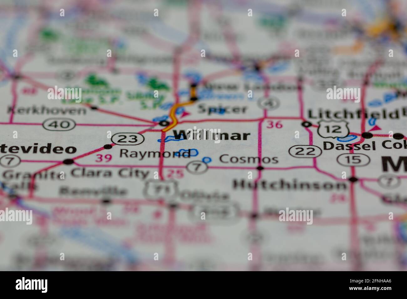 05-17-2021 Portsmouth, Hampshire, UK, Willmar Minnesota USA shown on a ...