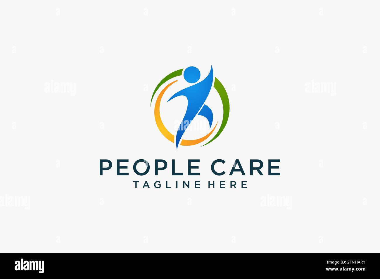 Social Humanity People Logo. Flat Vector Logo Design Template Stock ...