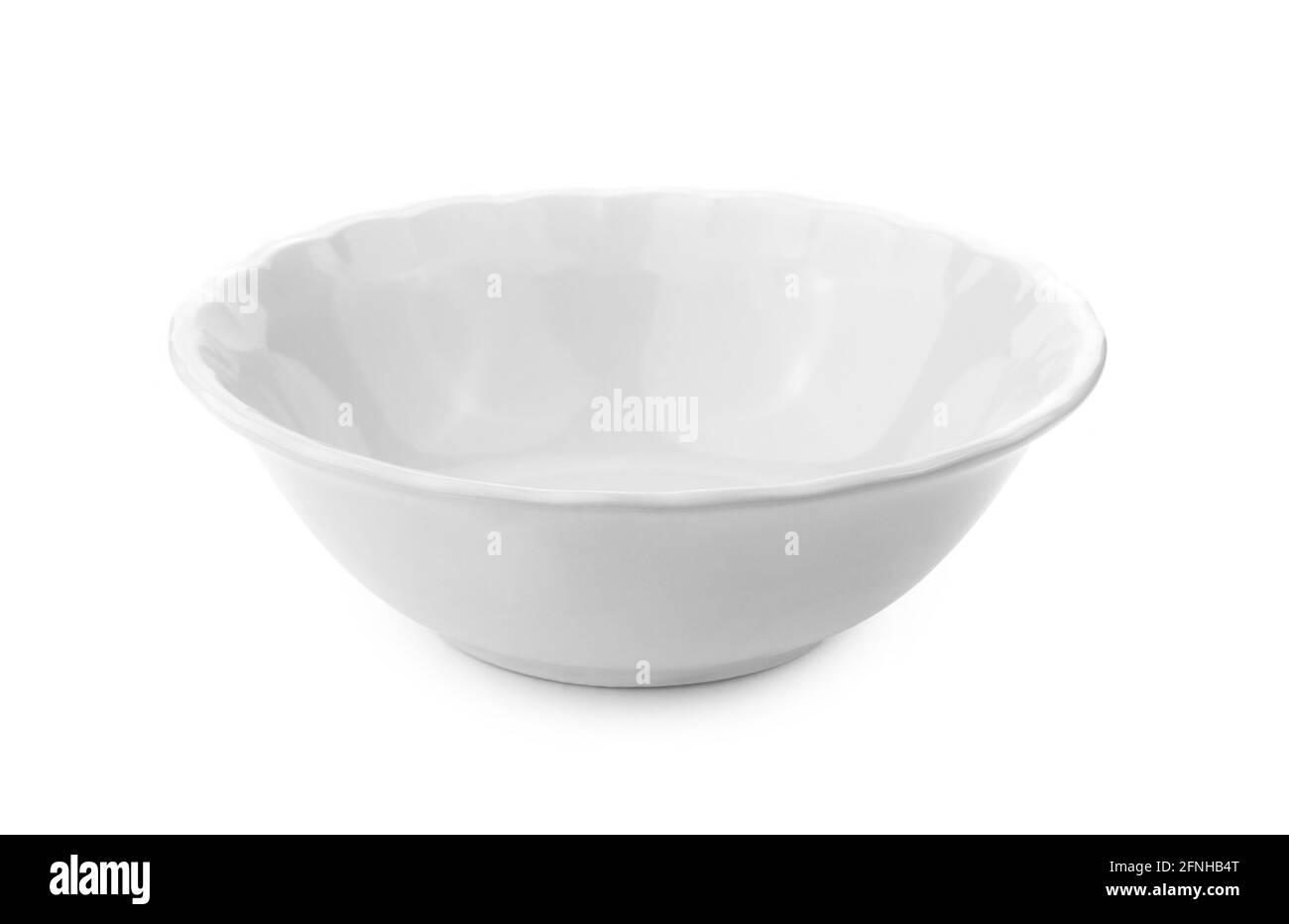 empty white bowl isolated on white background Stock Photo - Alamy