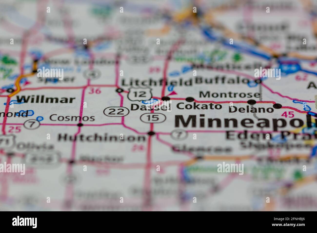 Dassel map hi-res stock photography and images - Alamy